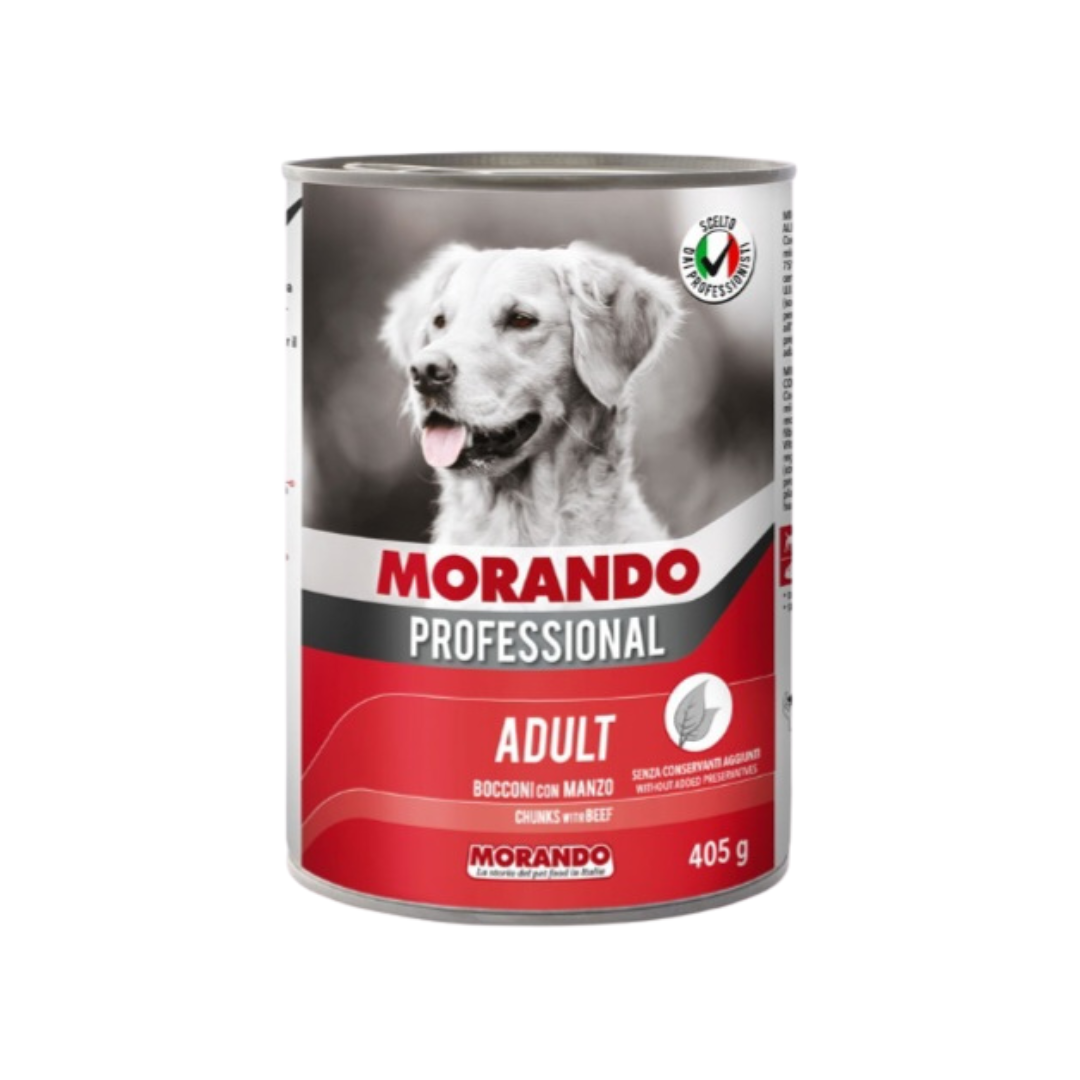 Morando Can Dog Adult Chunks w/ Beef 405g – Pet Culture PH