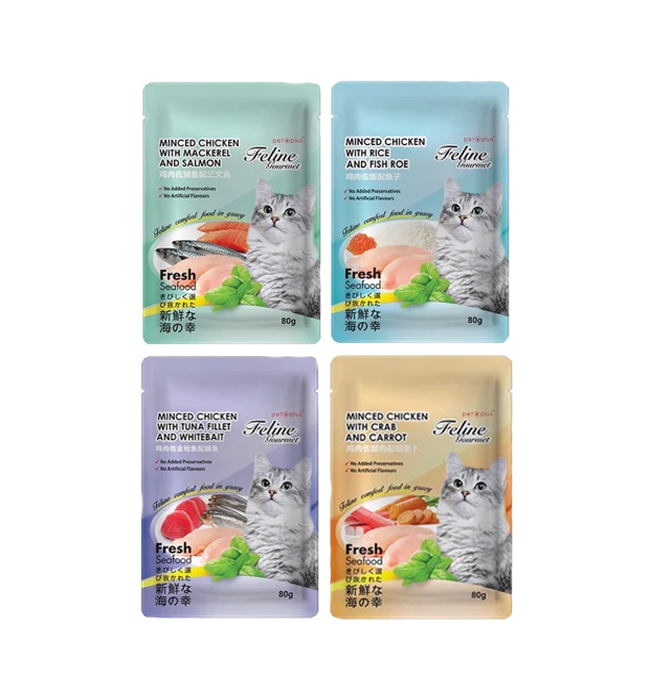Feline Gourmet Pouch Cat Wet Food 80g – Pet Culture PH