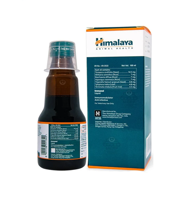 Himalaya Immunol Syrup for Cats & Dogs Immune Booster - 100 ml (Authen ...